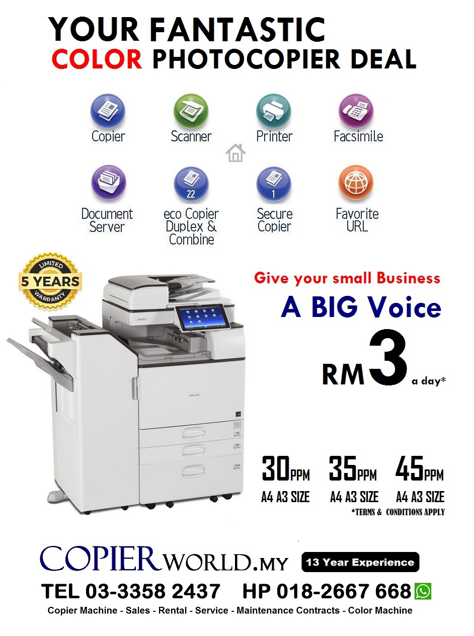 Ricoh Copier - Copier World Malaysia